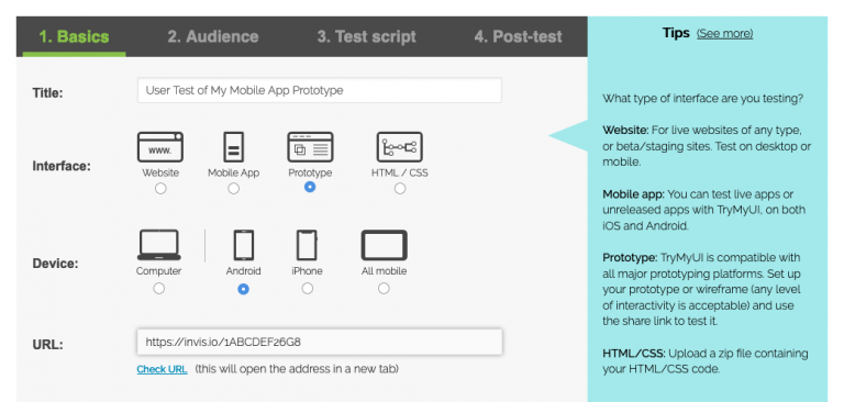 User testing prototypes and wireframes with Trymata - Trymata