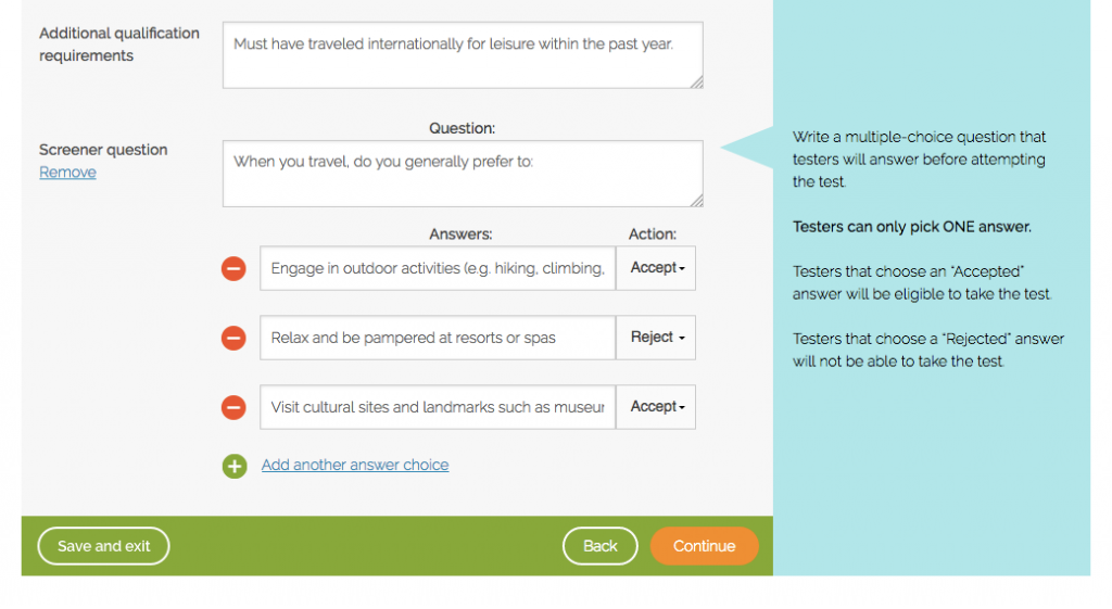 Use screener questions to find your usability testing participants ...