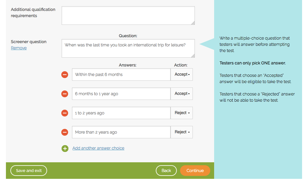 Use screener questions to find your usability testing participants ...